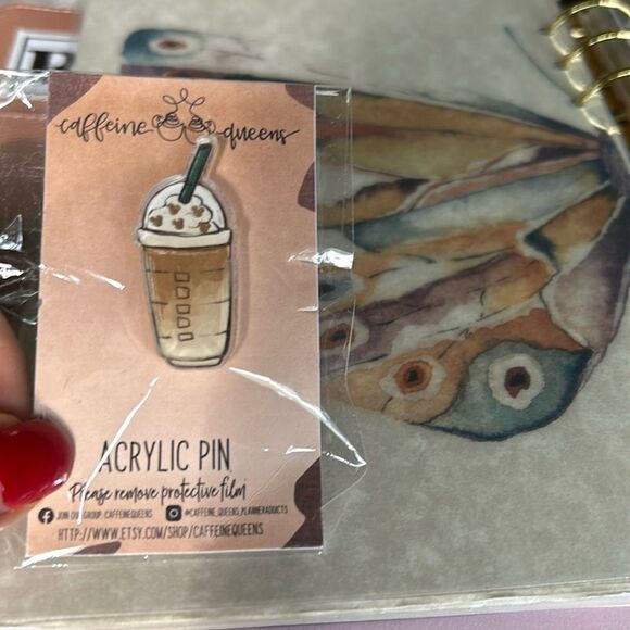 Caffeine Queens | Office | Acrylicpin Coffee Designnwt | Poshmark